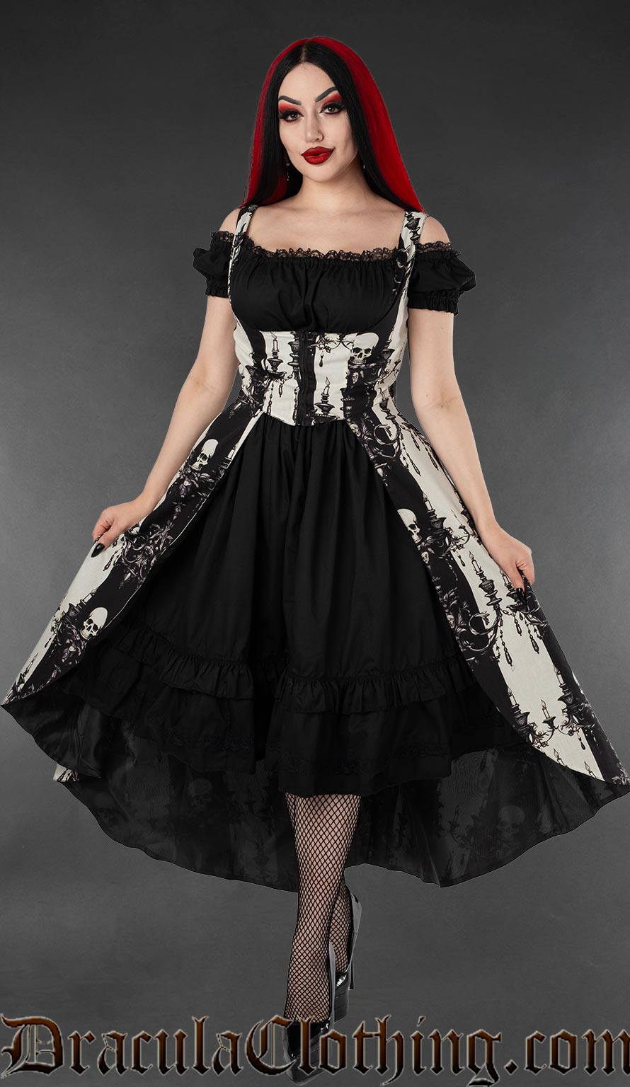 Skull Striped Jinx Dress – DraculaClothing
