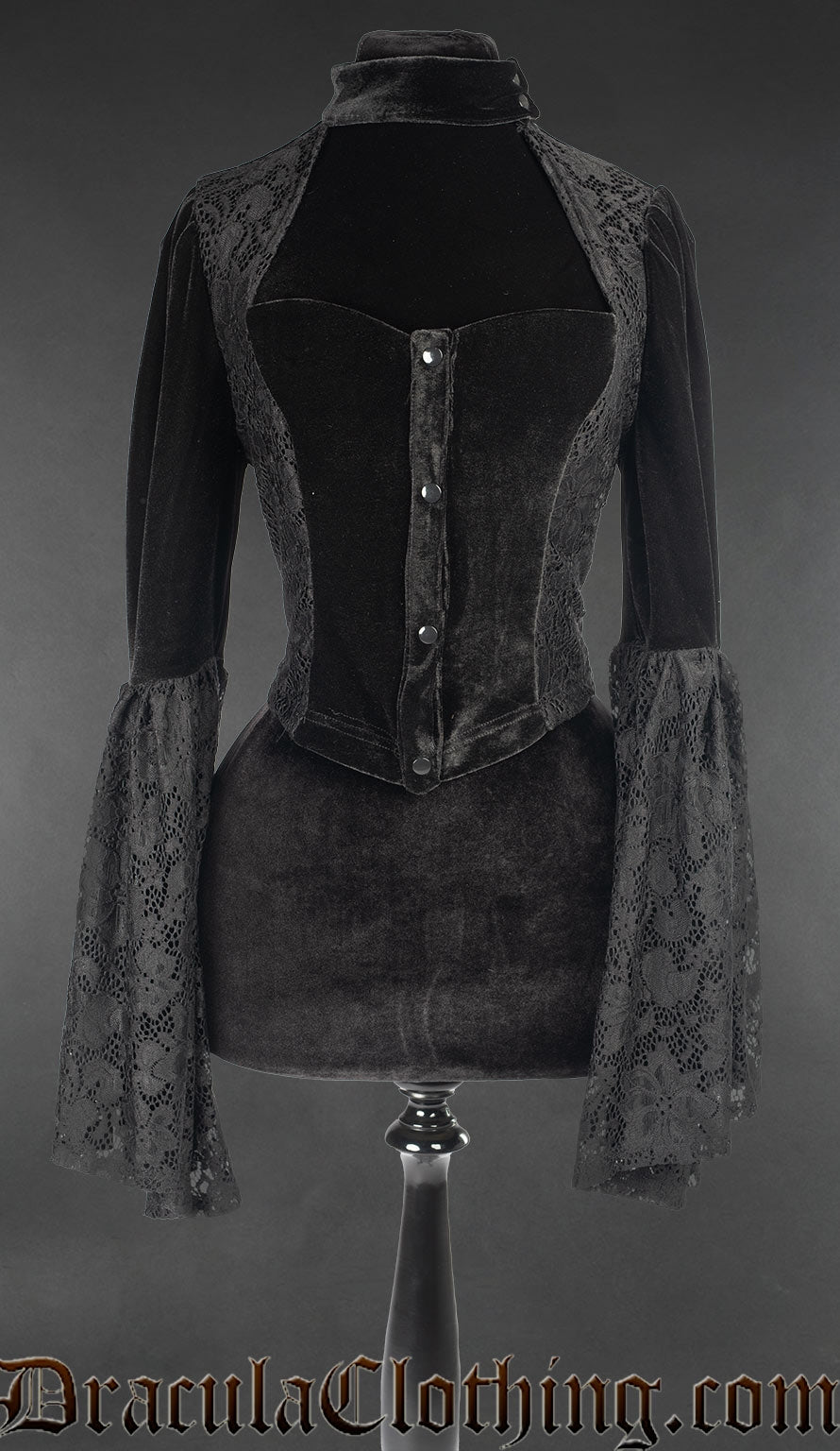 Velvet And Lace Victorian Jacket – DraculaClothing